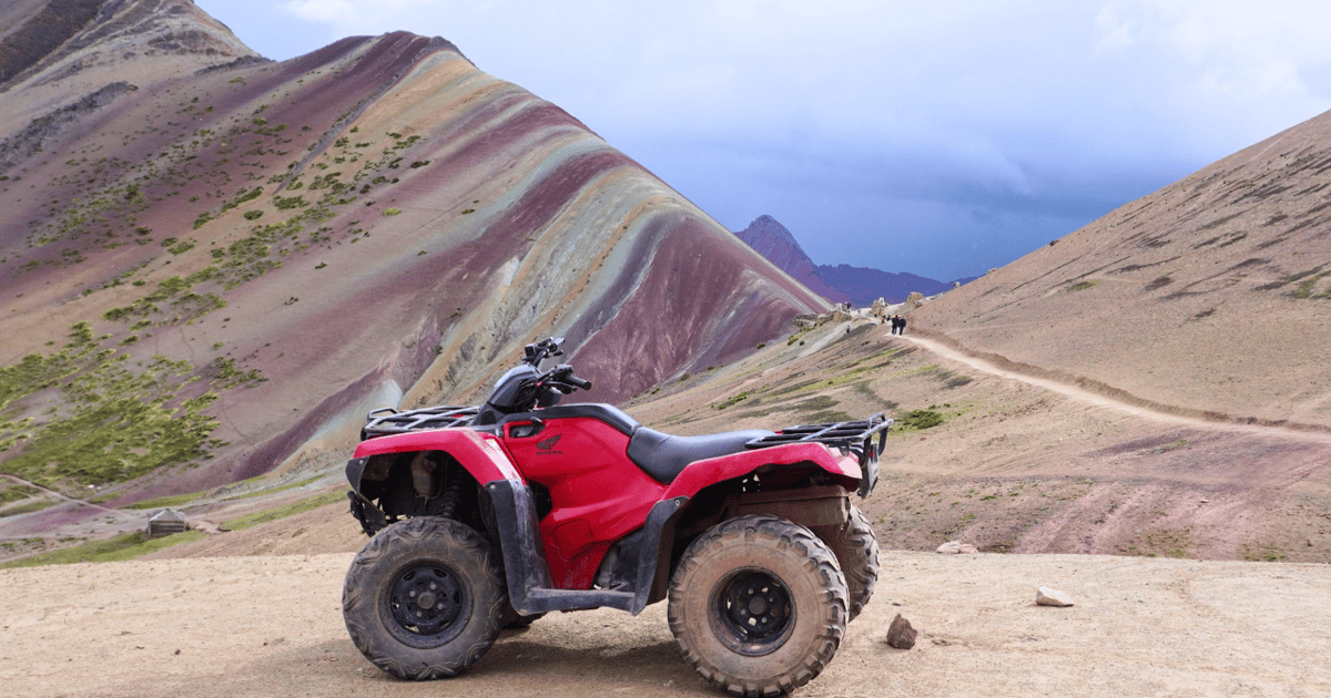 Fra Cusco: ATV til Rainbow Mountain eller Red Valley med måltid ...
