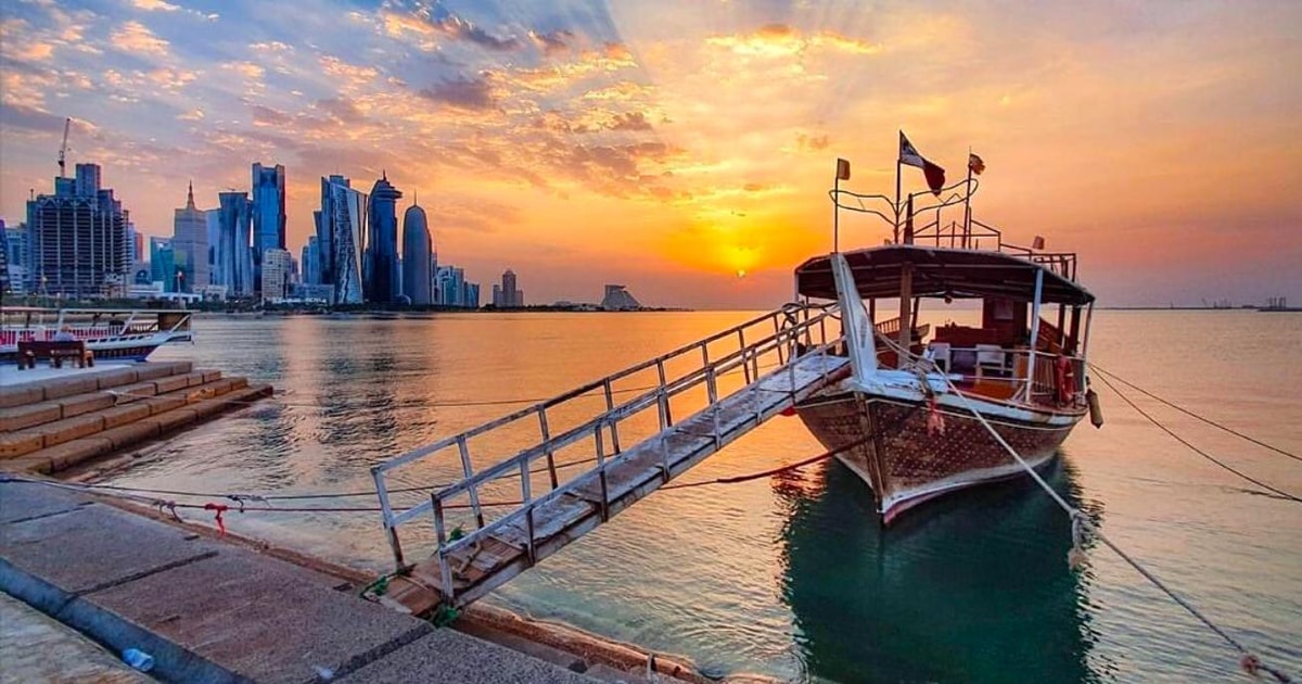 Doha: Traditional Dhow Cruise with Corniche and Skyline View | GetYourGuide