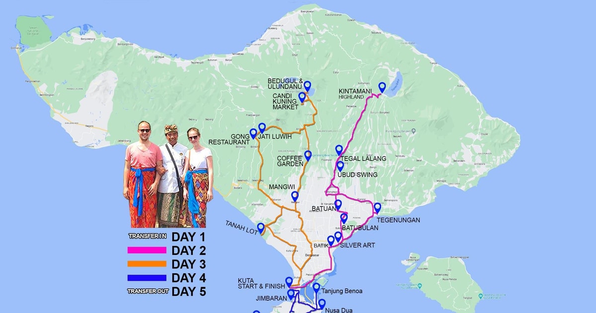 Bali 5 Days Transport arrangement, Tours & Transfer in/out | GetYourGuide