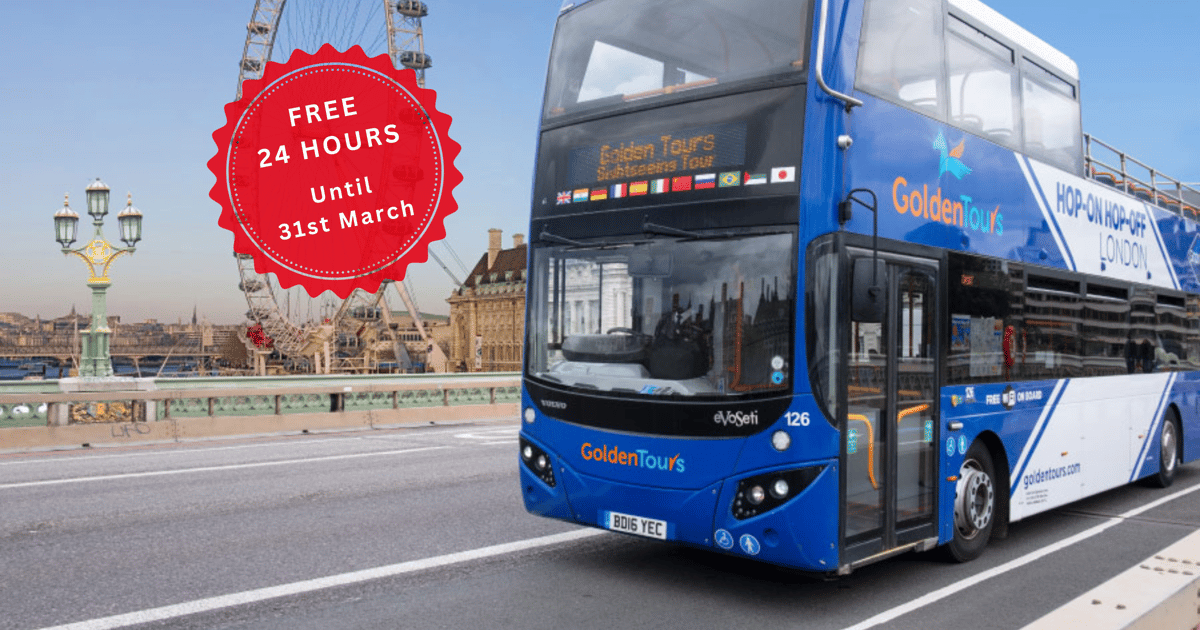 London: Golden Tours Hop-on Hop-off Bus Tour & Free 24 Hours | GetYourGuide