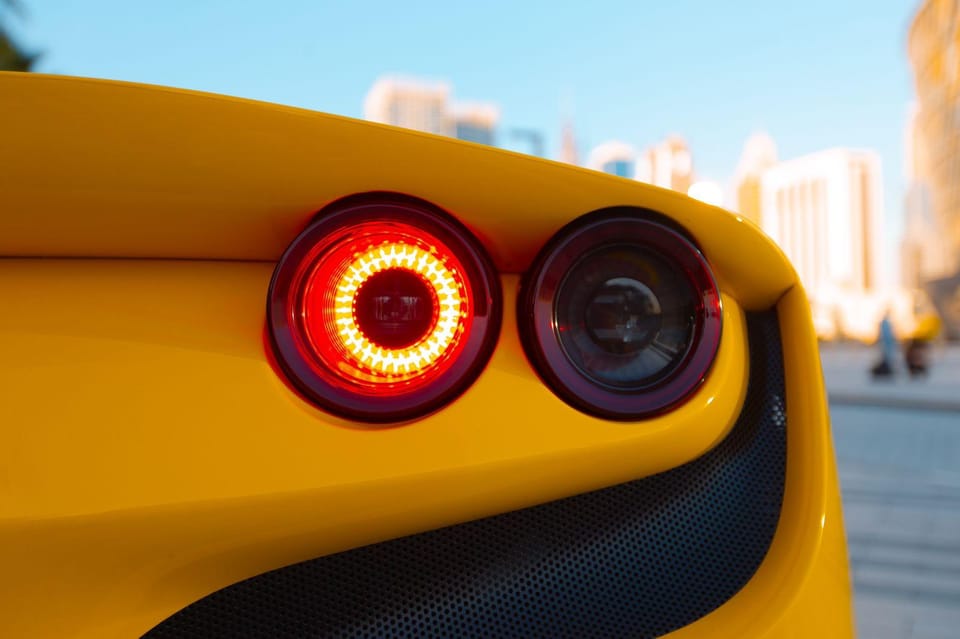 Dubai: Ferrari F8 Tributo 2022 One Day Self Drive | GetYourGuide