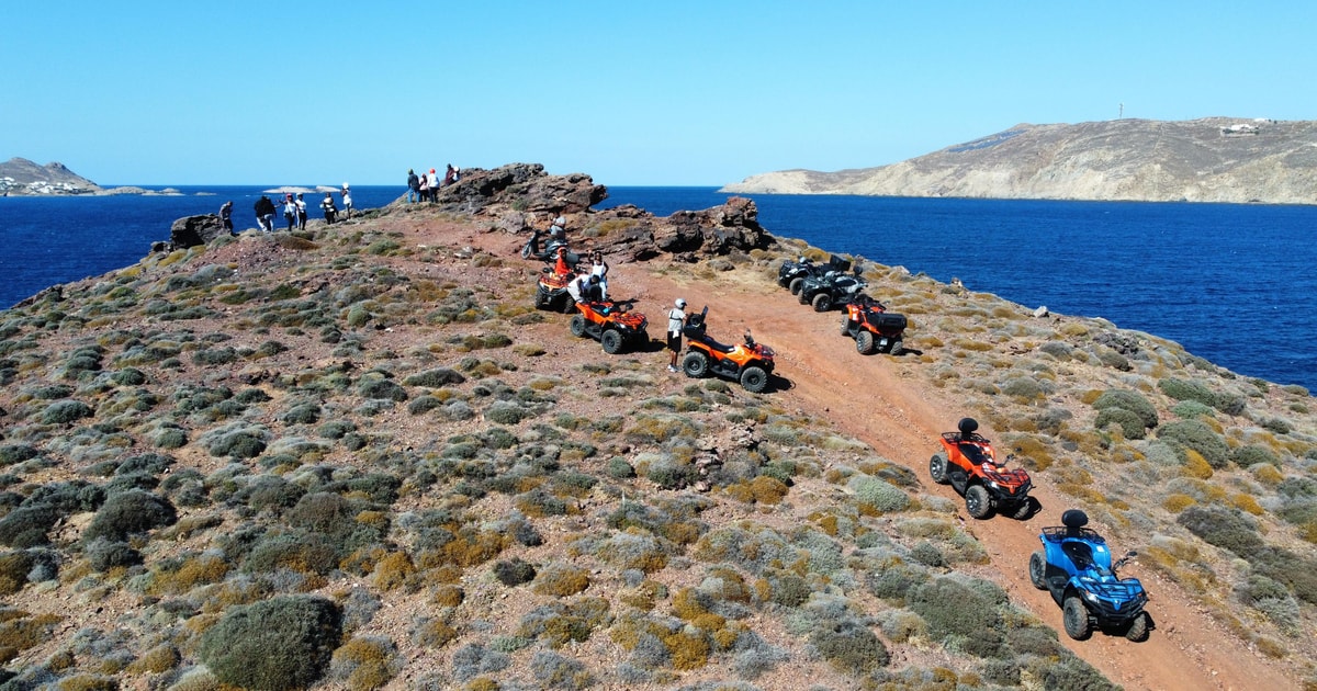 Guided tour on atv/quad 450cc to explore mykonos, on wheels | GetYourGuide