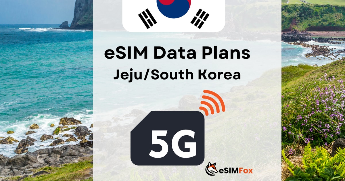 Jeju : eSIM Internet Data Plan for South Korea high-speed | GetYourGuide