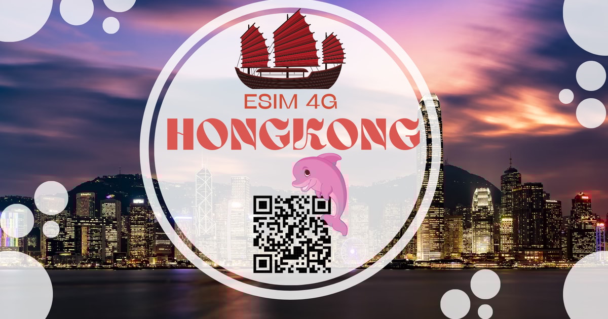 Hong Kong: Plano de dados móveis ilimitado eSIM Hong Kong (código QR) | GetYourGuide