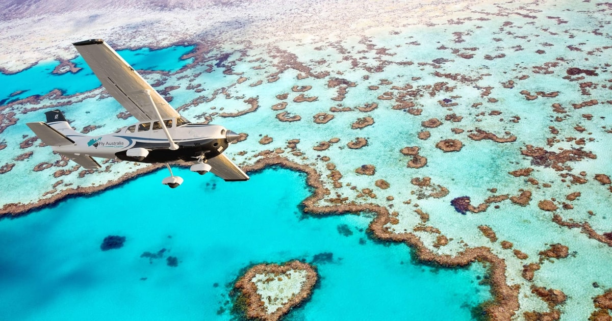Airlie Beach: Whitsunday Islands & Heart Reef Scenic Flight | GetYourGuide