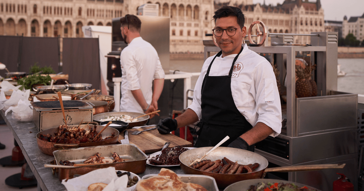 Budapest: BBQ Night Cruise - The Chef on Fire | GetYourGuide