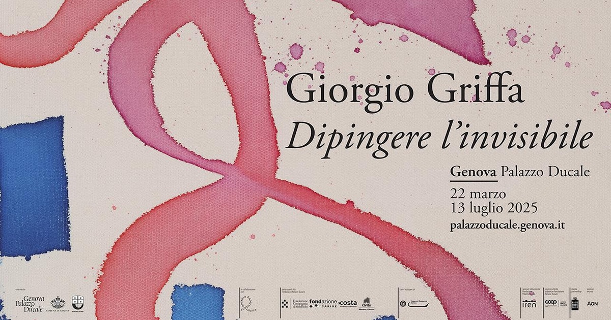 Genua Palazzo Ducale: Tentoonstelling Giorgio Griffa. Het onzichtbare ...