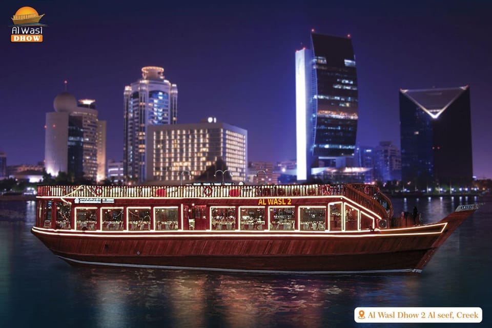 DUBAI: Luxury Dhow Cruise Dinner (Creek Al Seef) | GetYourGuide