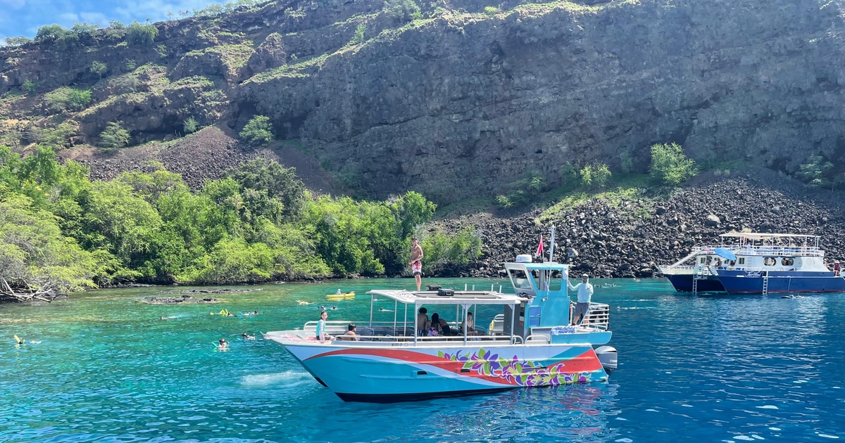 Kailua-Kona: Captain Cook Reef Catamaran Day Trip with Lunch | GetYourGuide