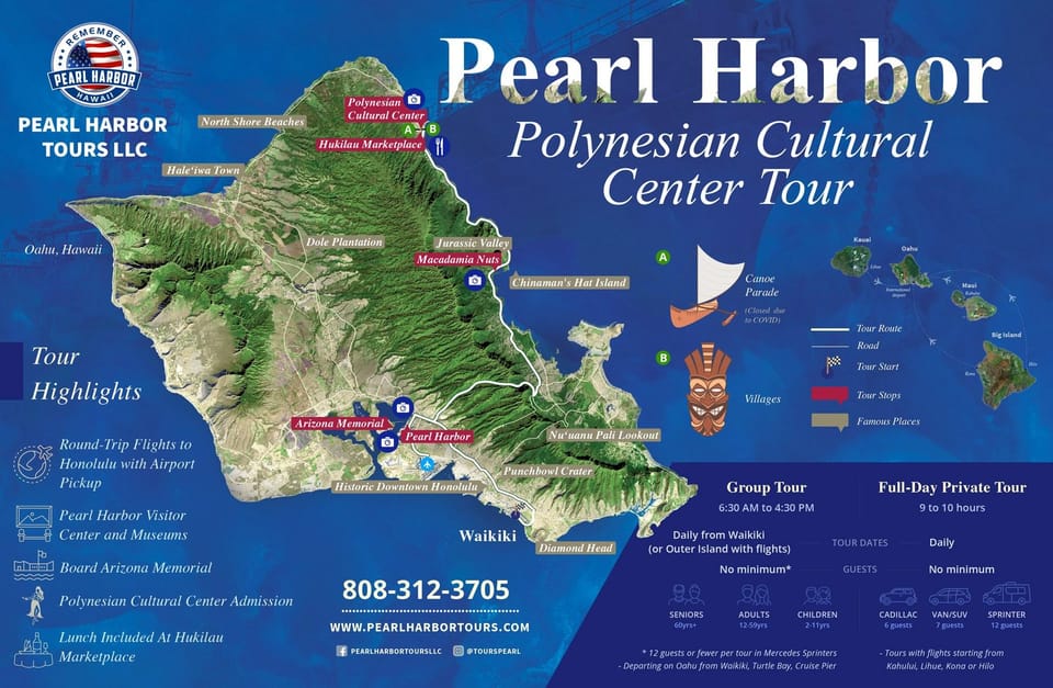 Big Island: Polynesian Cultural Center & Pearl Harbor Tour | GetYourGuide