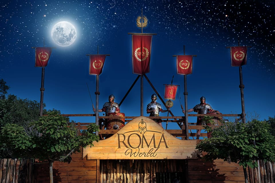 Eat under the stars like a Gladiator with Roma on fire show | GetYourGuide