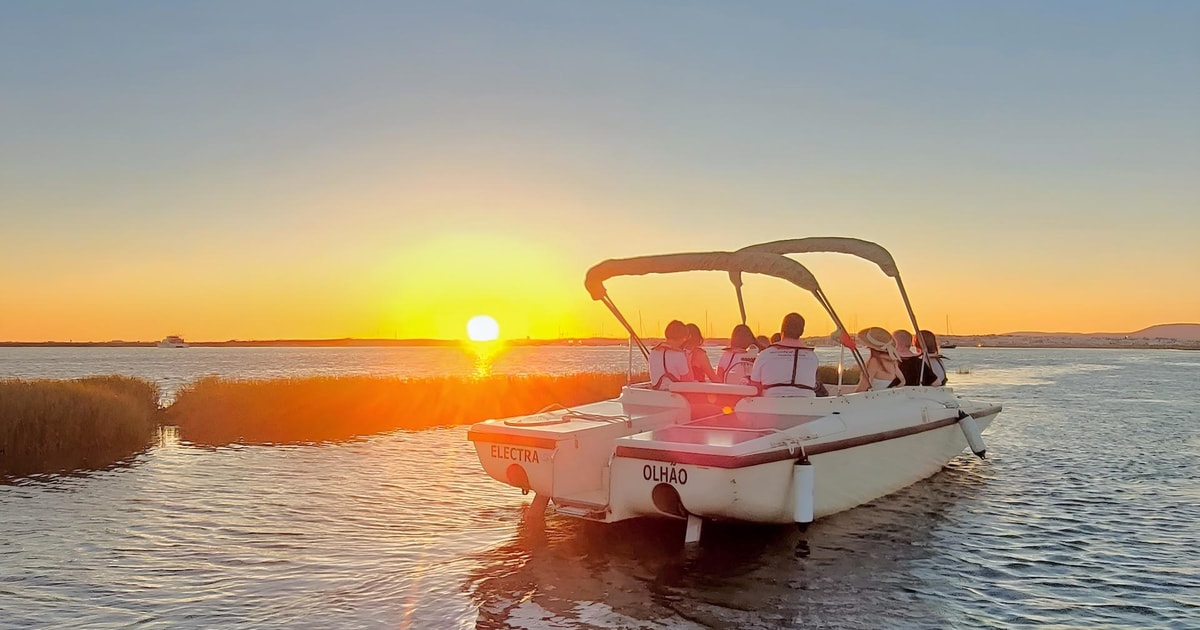Von Faro aus: Ria Formosa Bootsfahrt bei Sonnenuntergang | GetYourGuide