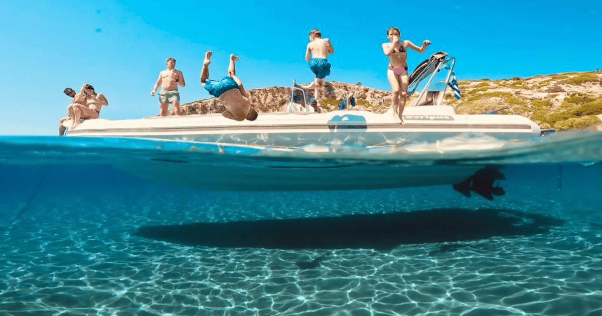 From Faliraki : Speedboat tour kalithea caves&antony kouin | GetYourGuide