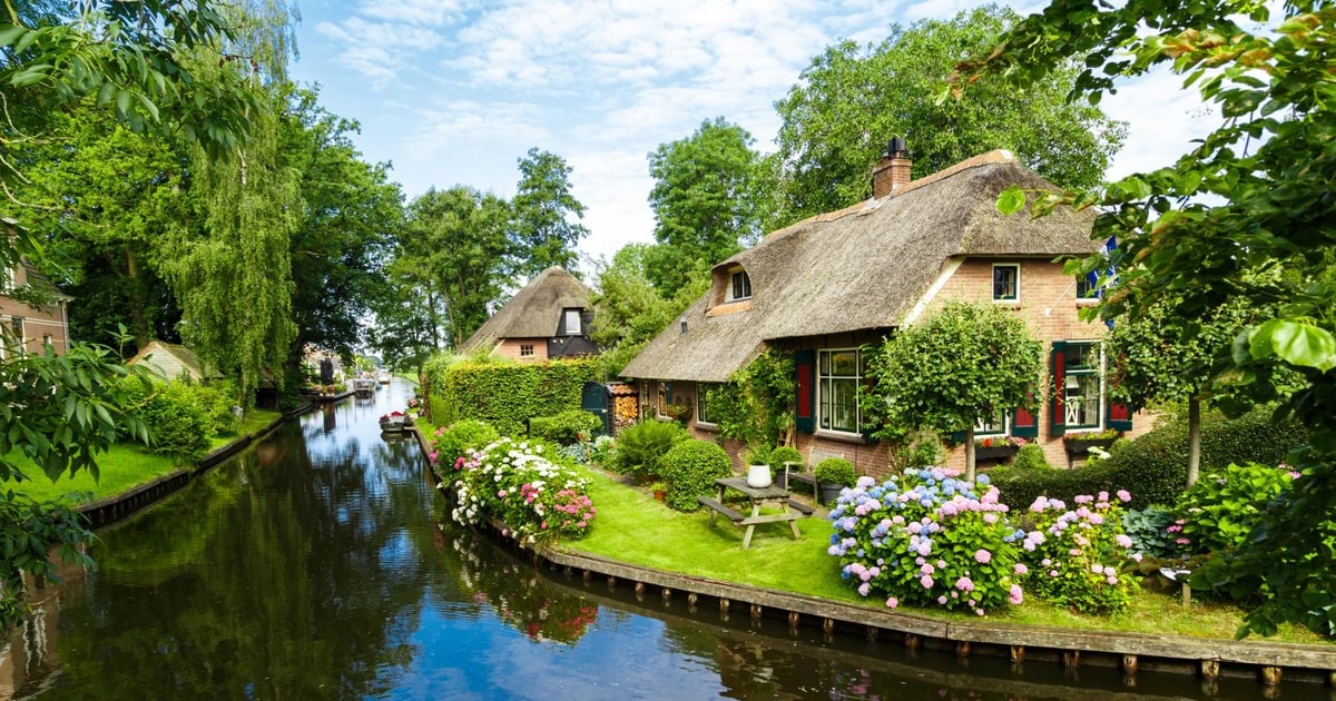 Άμστερνταμ: Giethoorn Boat Tour και Charming Strolls Ημερήσια Εκδρομή ...