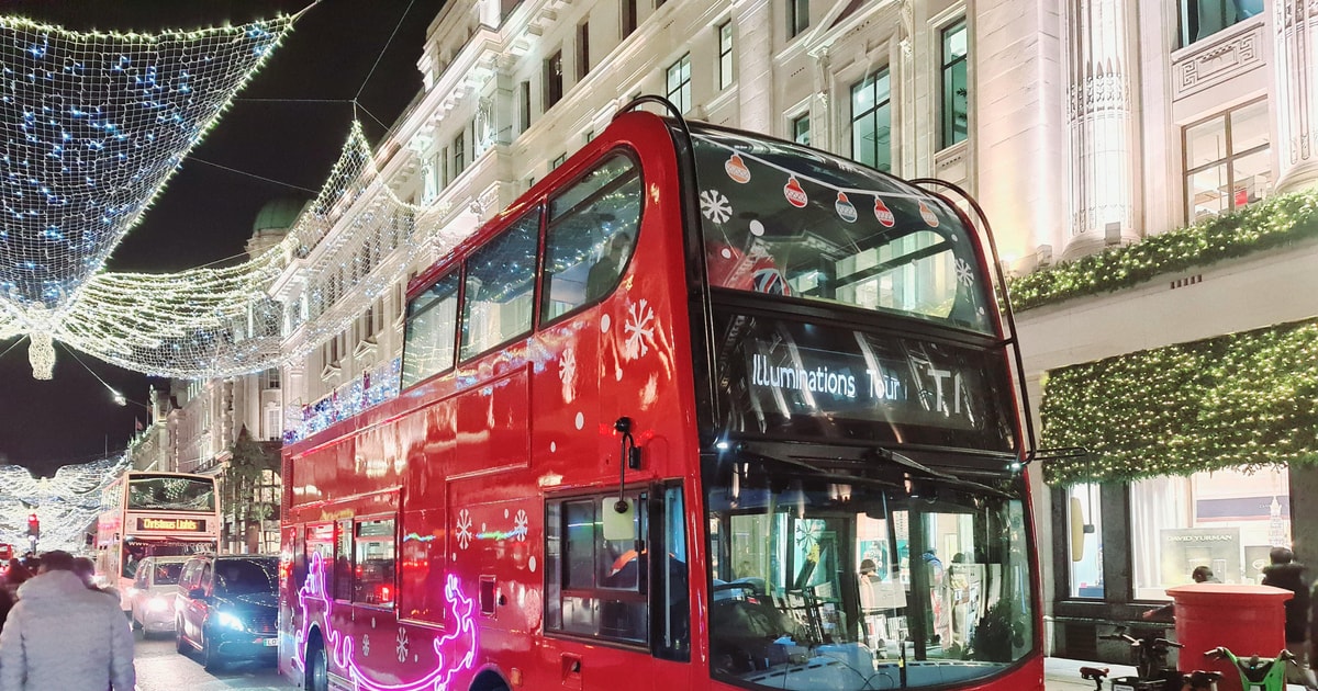 London: Santa Bus Christmas Lights Open-Top Tour | GetYourGuide
