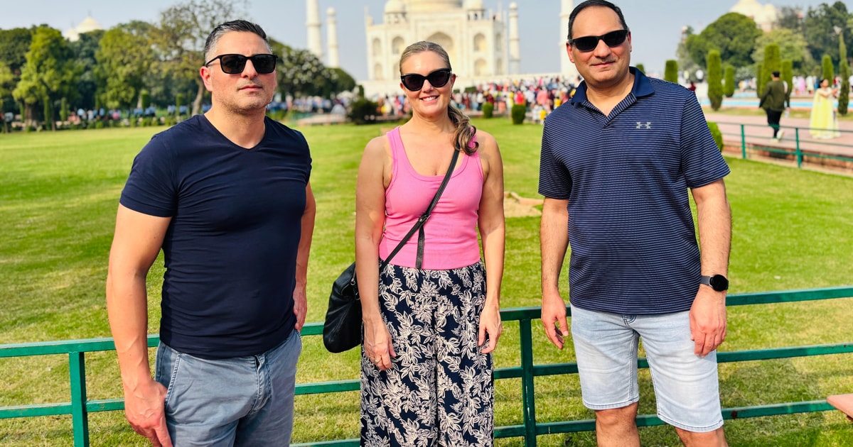 Z Dillí: Taj Mahal při východu slunce, pevnost Agra a Baby Taj ...