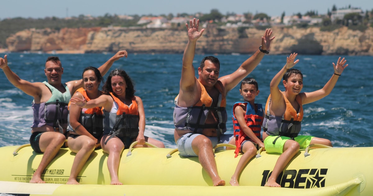 Armação de Pêra: Banana Boat Inflatable Ride | GetYourGuide