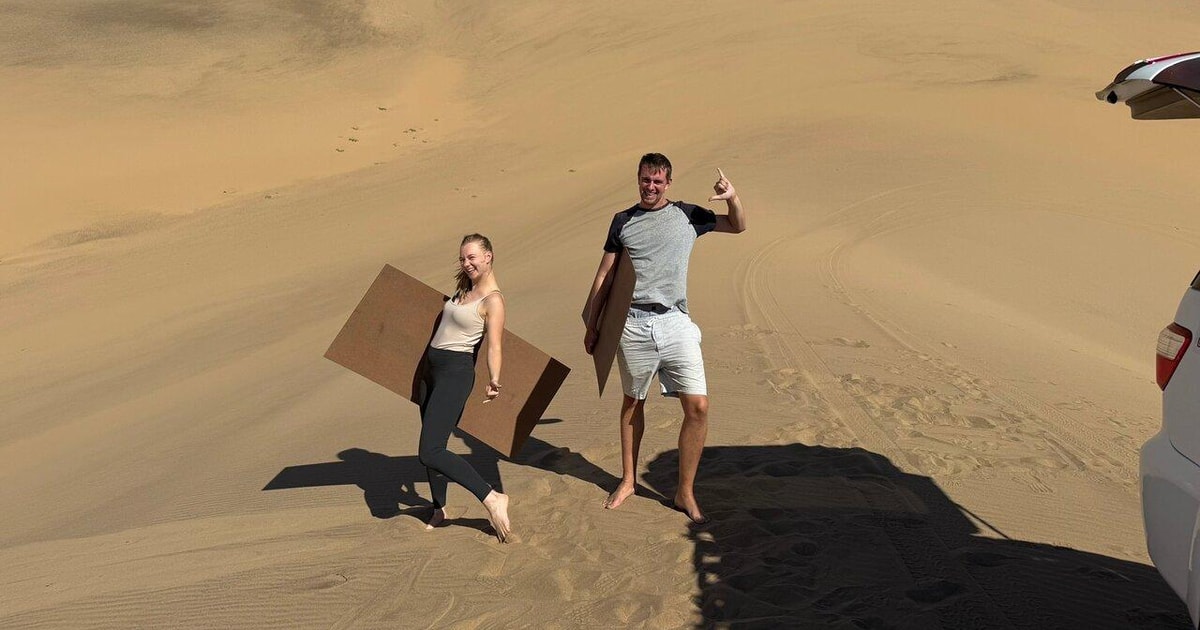 Swakopmund: Sandboarding Adventure. Slide down, Shuttle up! | GetYourGuide