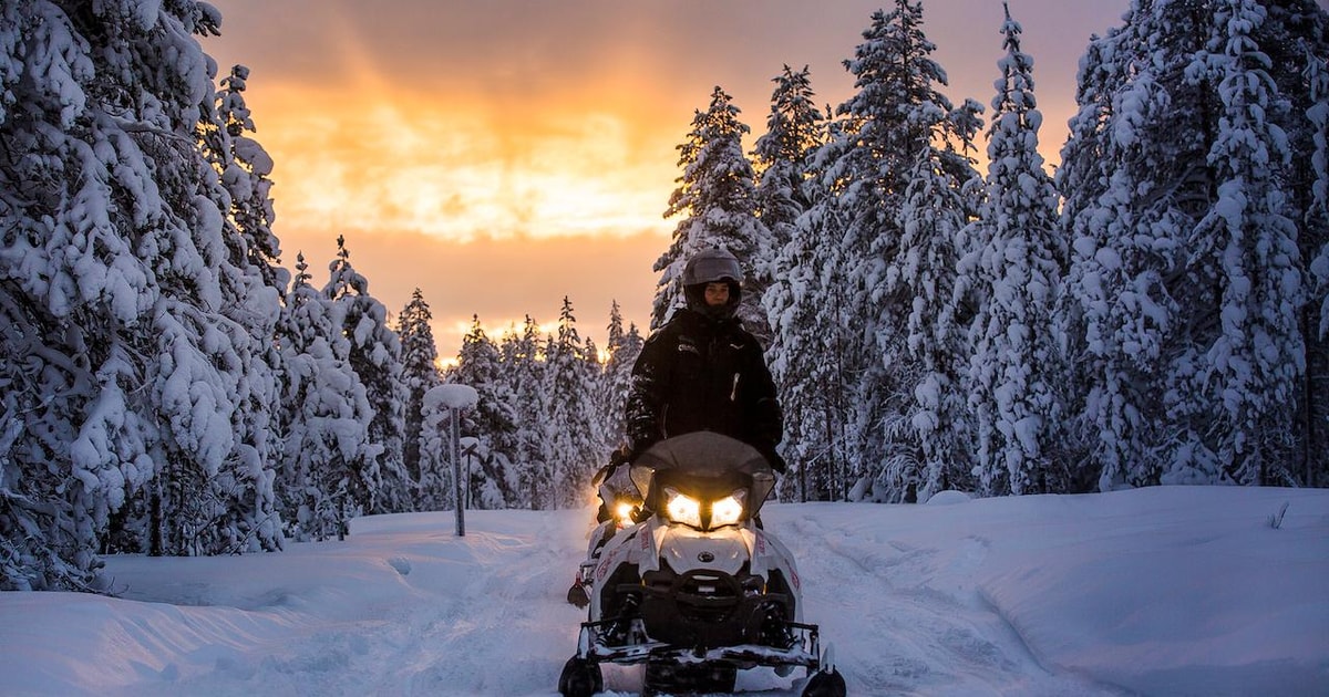 Rovaniemi: Snowmobile Safari Long Trail with Outdoor Lunch | GetYourGuide