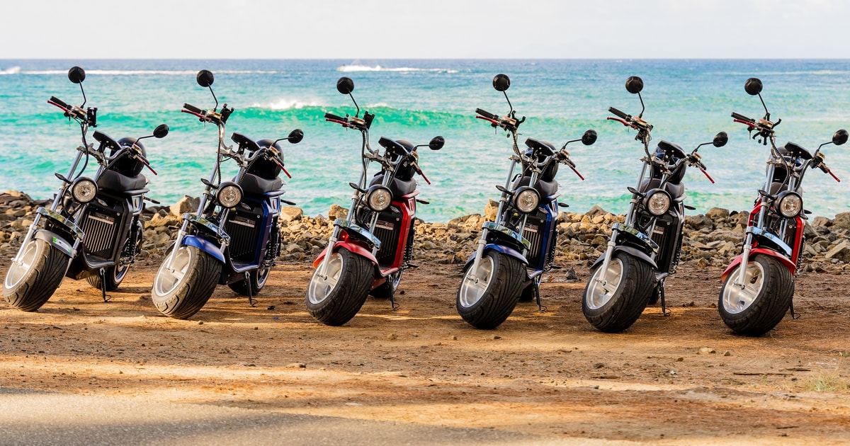 Tour in scooter elettrico a ruote grandi su spiagge e strade secondarie ...