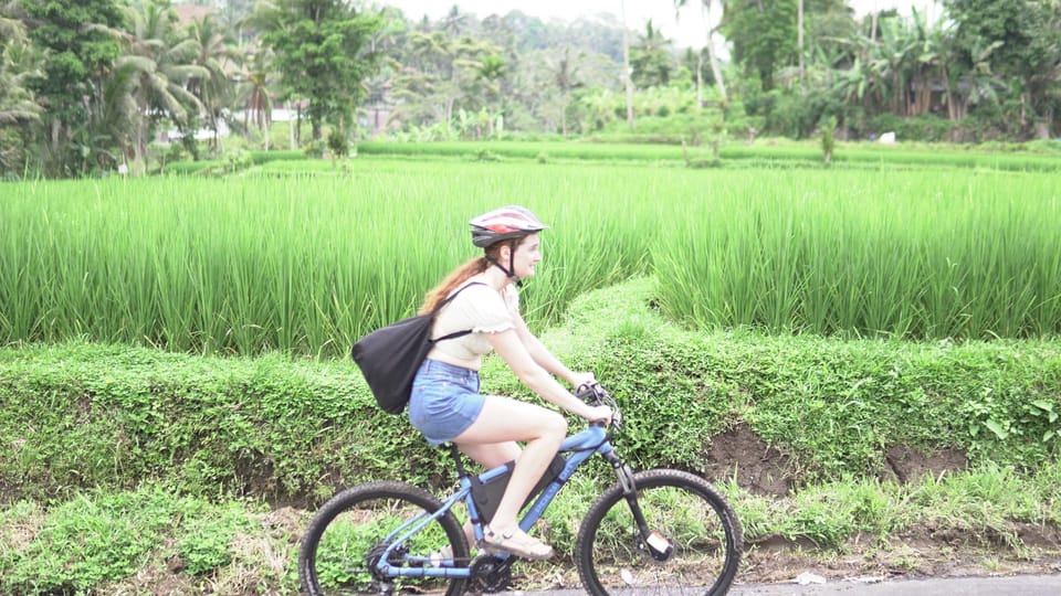 E-Bike: Ubud Rice Terrace & Visit Local Temple Cycling Tour | GetYourGuide