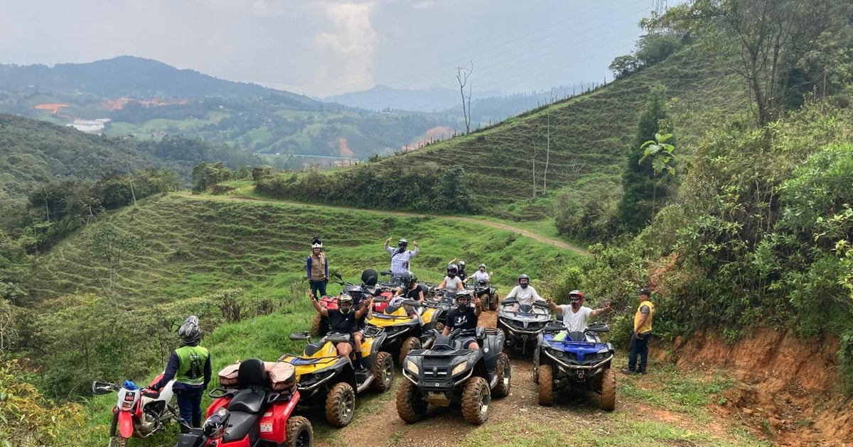 Medellin: Private Tour on ATVs 1.5H Includes waterfall | GetYourGuide