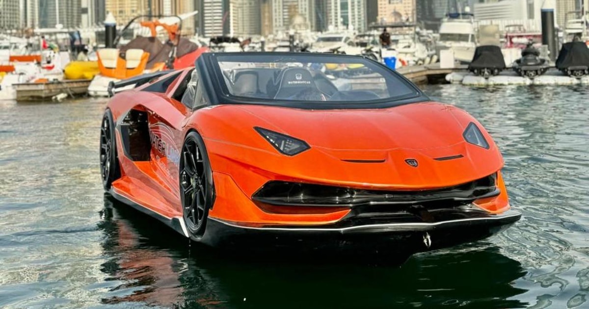 Dubai: Dubai Marina Luxury Lamborghini Jet Car Rental | GetYourGuide
