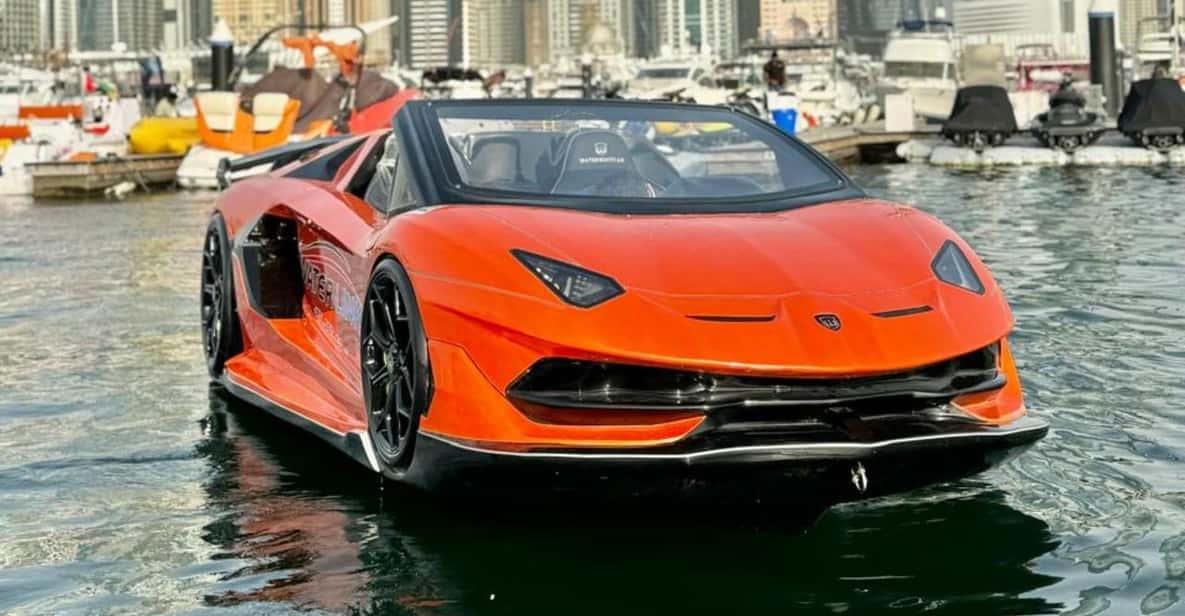 Dubai: Dubai Marina Luxury Lamborghini Jet Car Rental | GetYourGuide