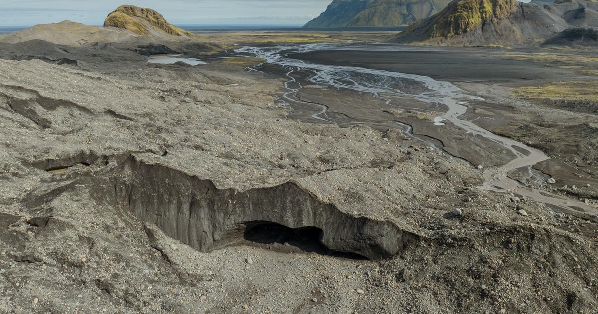 Vik: Spedizione di mappatura del ghiaccio morto del ghiacciaio Katla ...