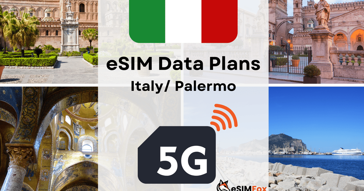 Palermo: eSIM Internet Data Plan for Italy high-speed 4G/5G | GetYourGuide