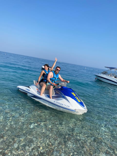 Traganou Beach: Yamaha WaveRunner Jet Ski Rental | GetYourGuide
