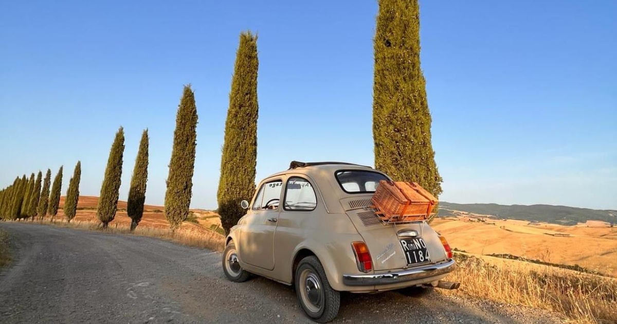 Volterra: aperitivo in vigna con una Fiat 500 | GetYourGuide