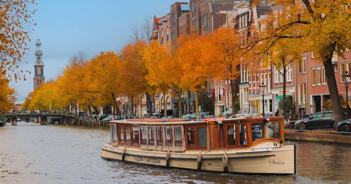 Amsterdam: Open Boat Cruise & Unlimited Drinks & Bite Option | GetYourGuide