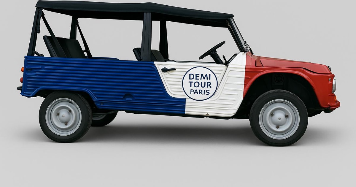 Classic and romantic Paris: 1-hour tour in an electric Méhari ...