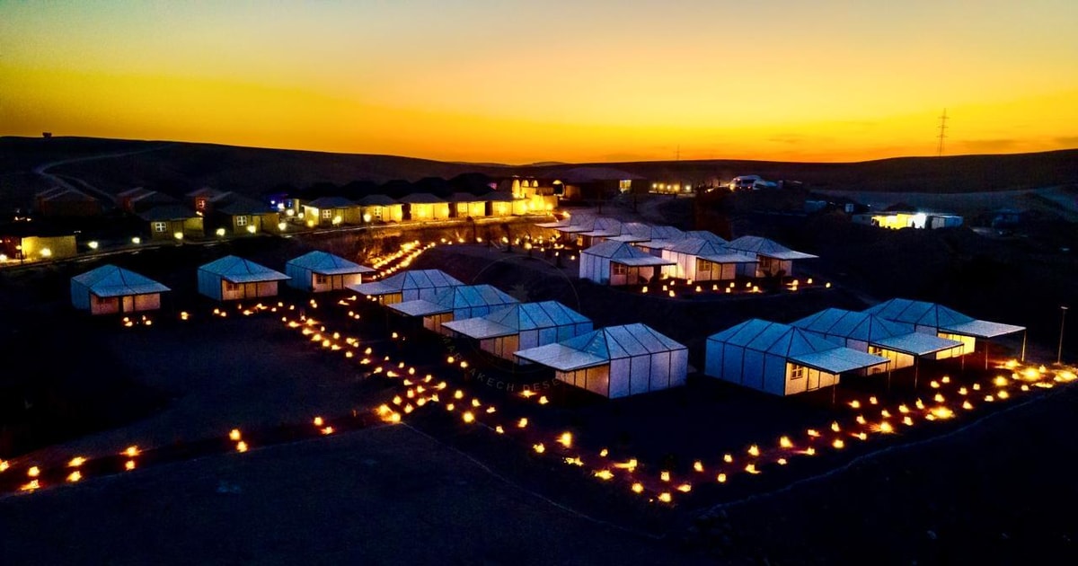 Marrakech: Overnight in Agafay Desert with Dinner & Campfire | GetYourGuide