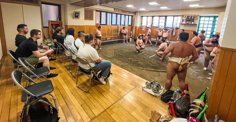 Tokyo: Sumo Practice Tour with Ring-Side Seat and Photoshoot | GetYourGuide
