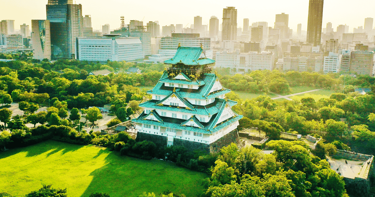Osaka: tour a piedi della storia del castello / ingresso alla torre del ...