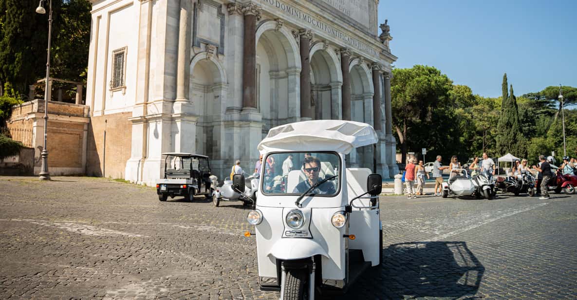 Rome: 2 uur durende Vip Tuk-tuk tour met ophaalservice vanaf je hotel ...