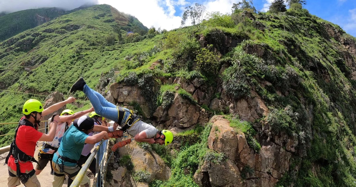 Lima: Autisha Canyon + Rappel + Bungee jumping + Underground waterfall ...