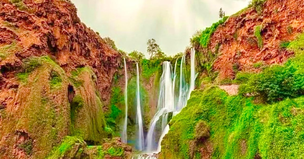 Marrakech: Ouzoud waterval, begeleide wandeling, boottocht & lunch ...