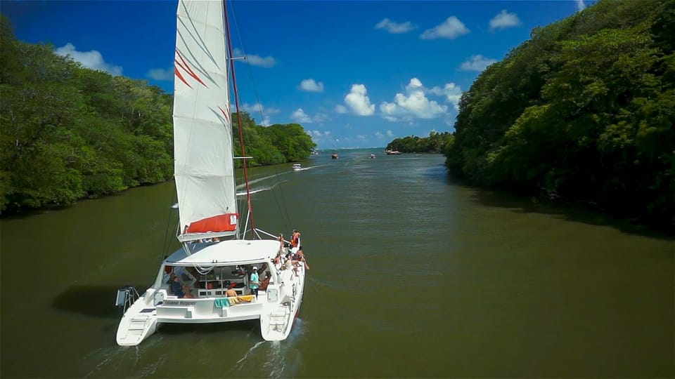 Catamaran cruise to Ile aux Cerfs from Pointe Jerome | GetYourGuide