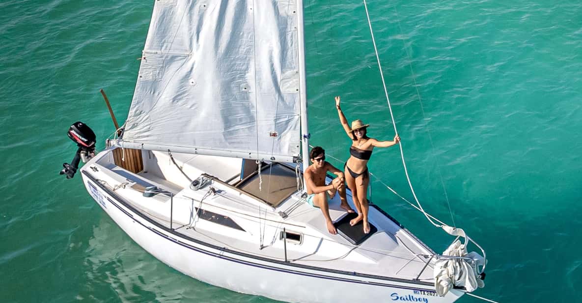Private sailboat tour across the Bacalar seven colors lagoon | GetYourGuide