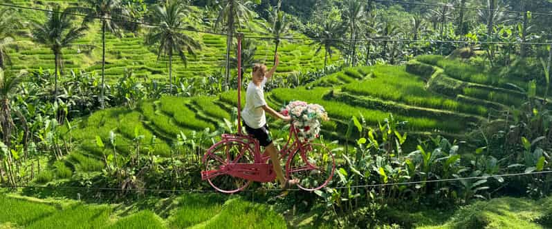 Ubud Zipline Swing SkyBike in Bali Rice Terrace Private Tour | GetYourGuide