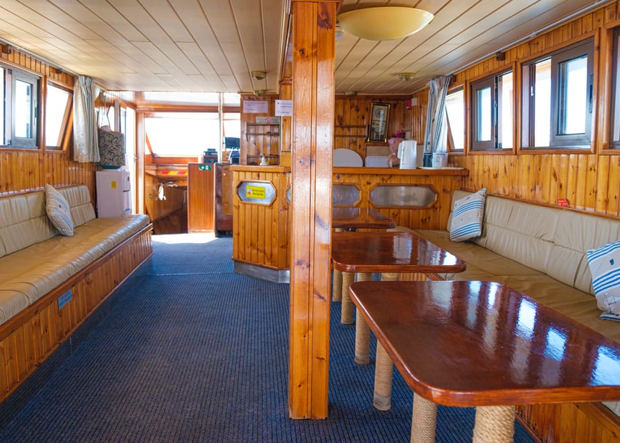 Larnaca: Bay Glass Bottom Boat Cruise with Snorkeling | GetYourGuide